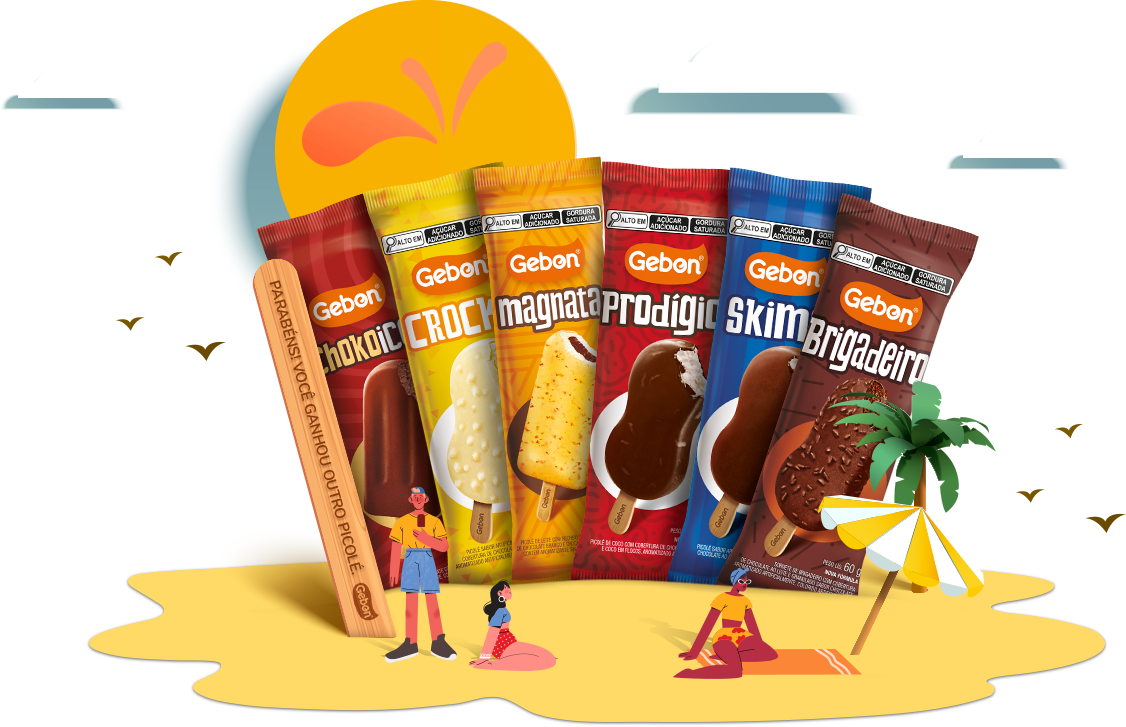 Gebon sorvetes - Gostinho da sorte